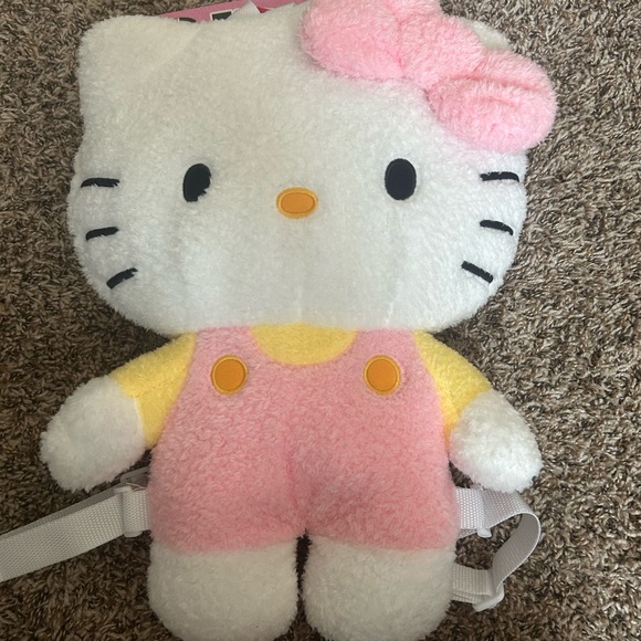 Hello Kitty | Toys | Hello Kitty Plush Backpack Pink And White | Poshmark